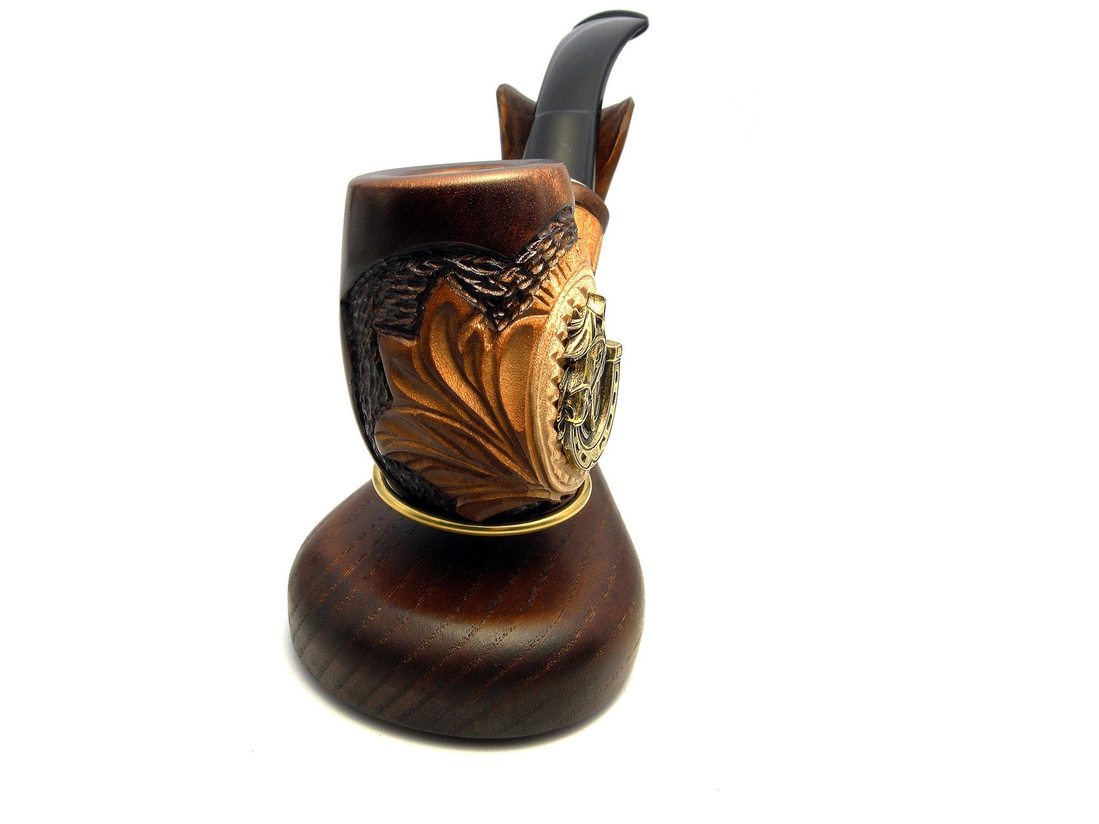 Wooden Pipe Golden Eagle Smoking Pipe Tobacco Pipe Smoke Pipe - Etsy