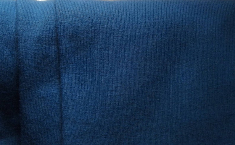 Medium Blue Knit Jersey T Shirt Fabric, 60" Wide, About 34" Long ...