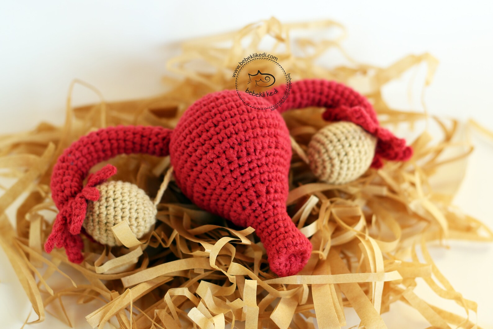 Crochet Pattern UTERUS With Fallopian Tubes & Ovaries Womb - Etsy