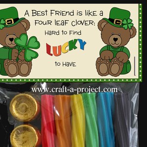 St. Patrick's Day "best Friends" Bag Topper - Leprechaun - Pot-o-gold ...