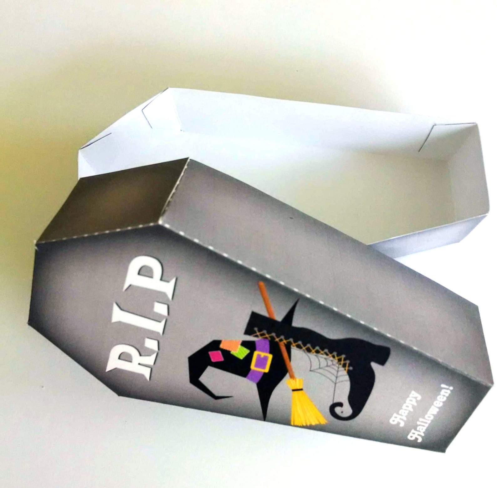 Halloween Coffin Treat Box (RIP) - Favor Box- Halloween Party ...