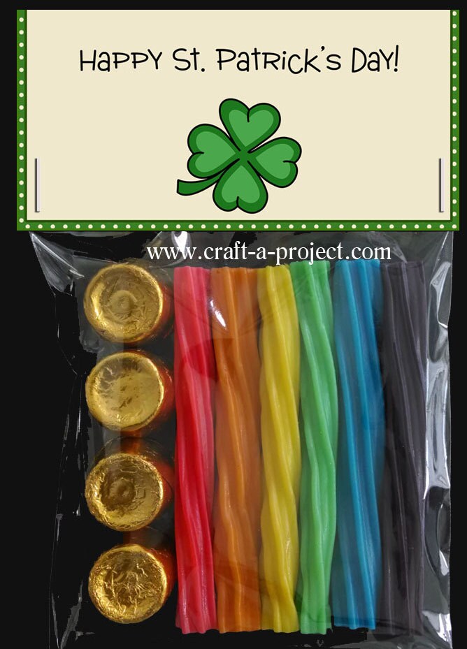 St. Patrick's Day best Friends Bag Topper Leprechaun Pot-o-gold St ...