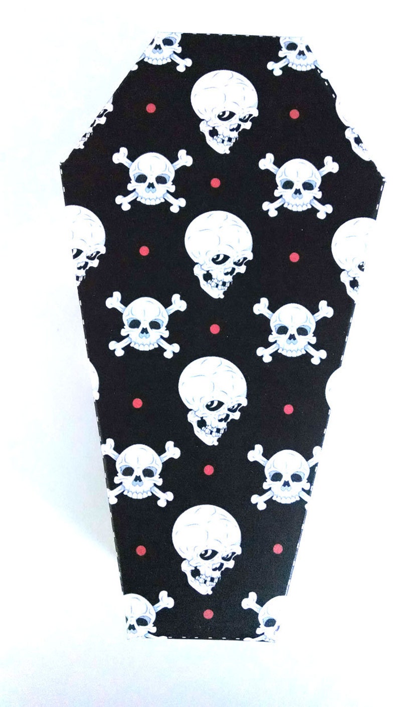 Halloween Coffin Treat Box Cross Bones & Skulls - Halloween Party ...