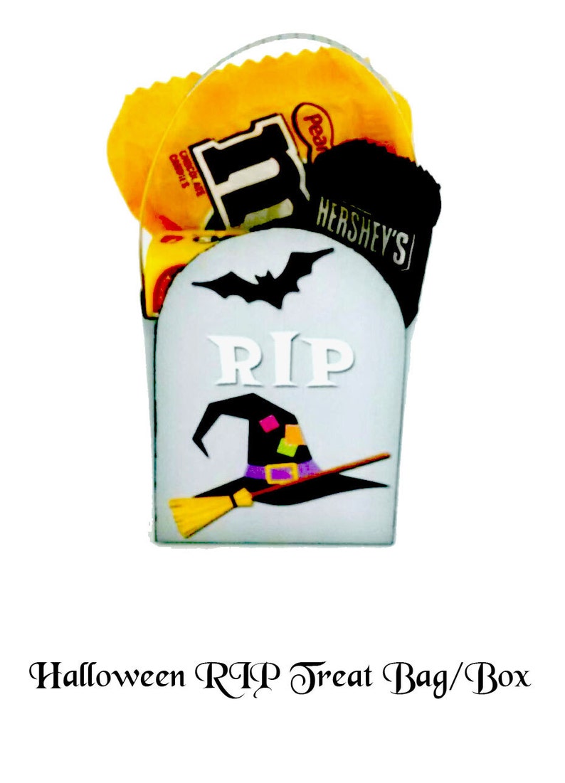 Halloween RIP Treat Bag/box - Halloween Party Favors - Halloween Treat ...