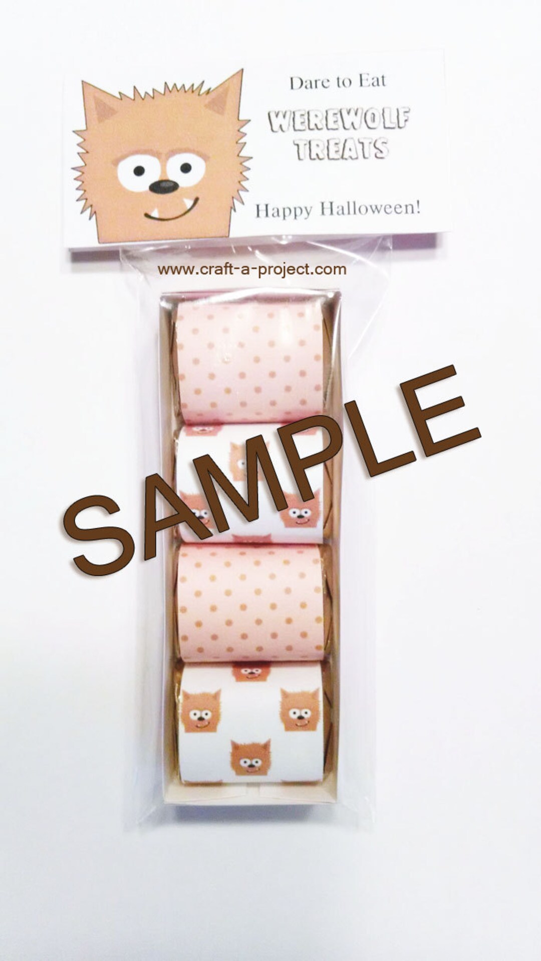 WEREWOLF Halloween Chocolate Nugget Wrappers, Topper and Tray Set ...
