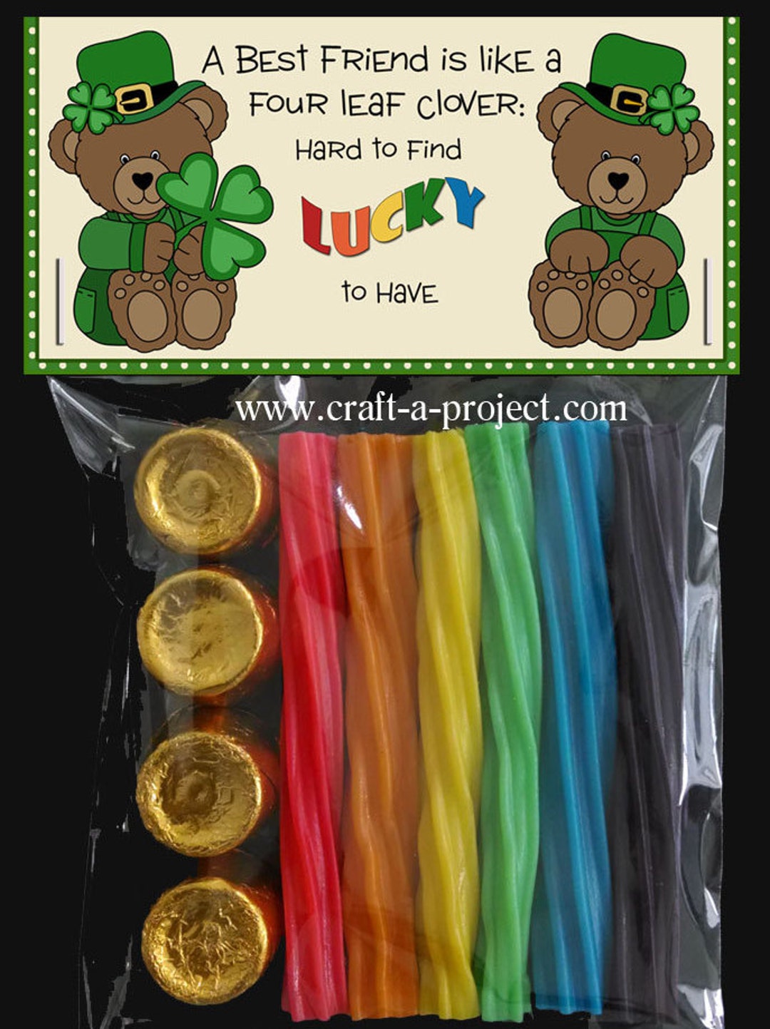 St. Patrick's Day "best Friends" Bag Topper - Leprechaun - Pot-o-gold ...