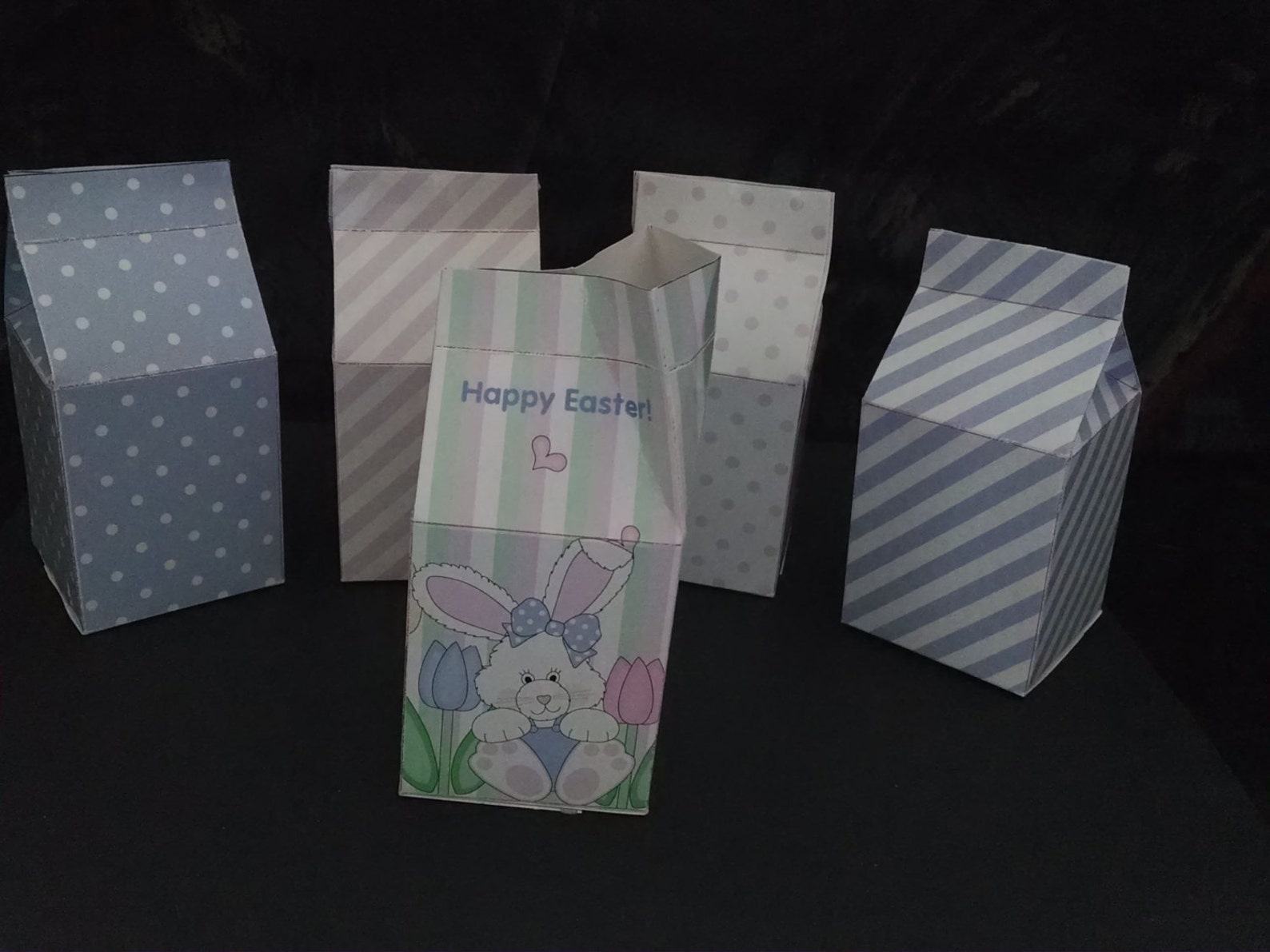 Easter Bunny Treat Bag Toppers - FREE Easter Mini Milk Cartons - Easter ...