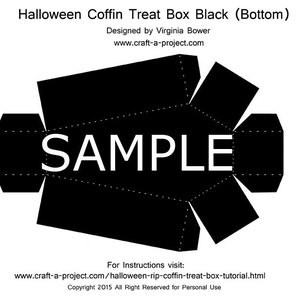 Halloween Coffin Treat Box (skulls) - Halloween Party Favors ...