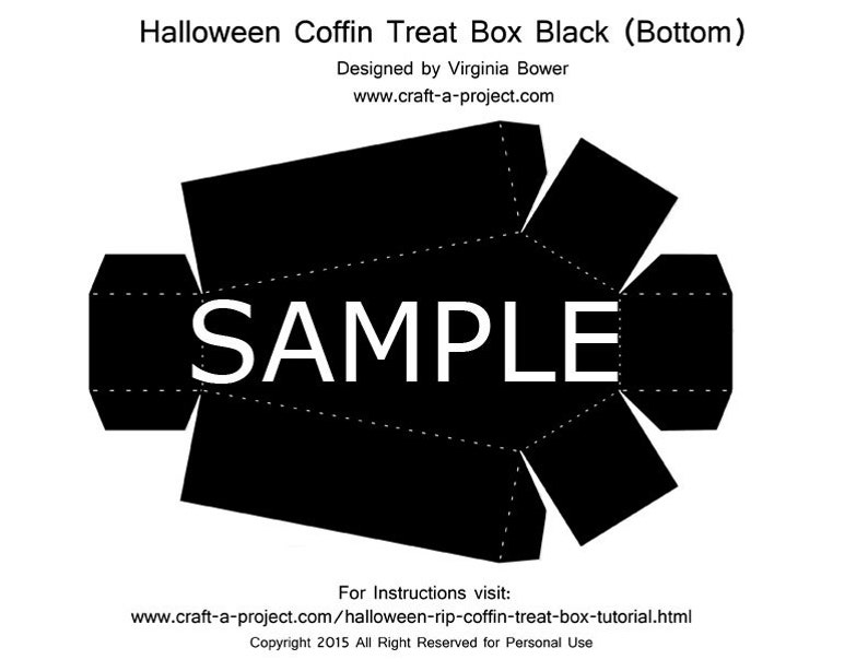 Halloween Coffin Treat Box (skulls) - Halloween Party Favors ...