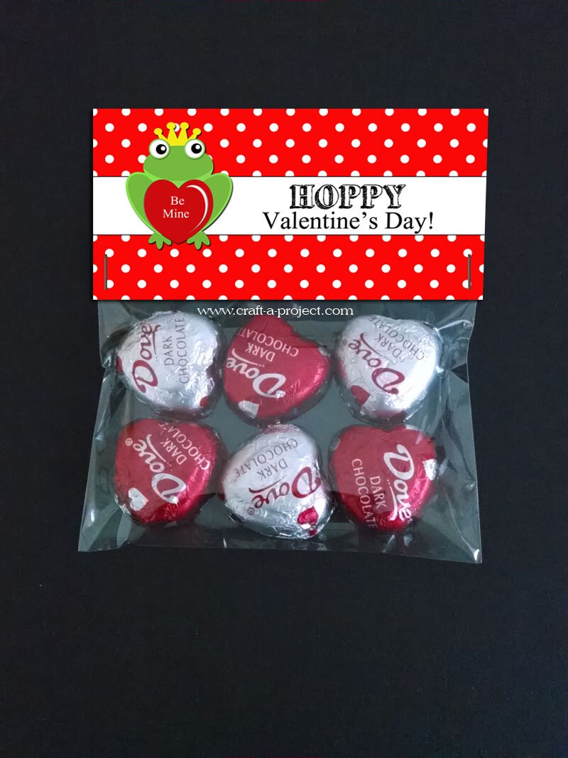 Valentine's Day Bag Topper- Hoppy Frog - Etsy