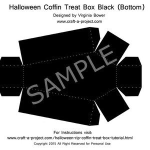 Halloween Coffin Treat Box - Halloween Favor - Halloween Crow ...
