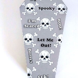 Halloween Coffin Treat Box (skulls) - Halloween Party Favors ...