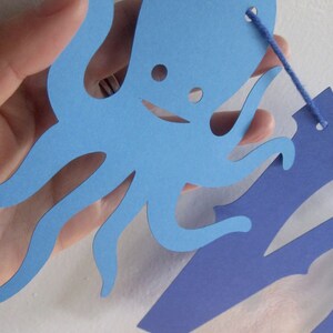 Octopus, Happy Birthday Banner, With First Name, Under the Sea Party ...