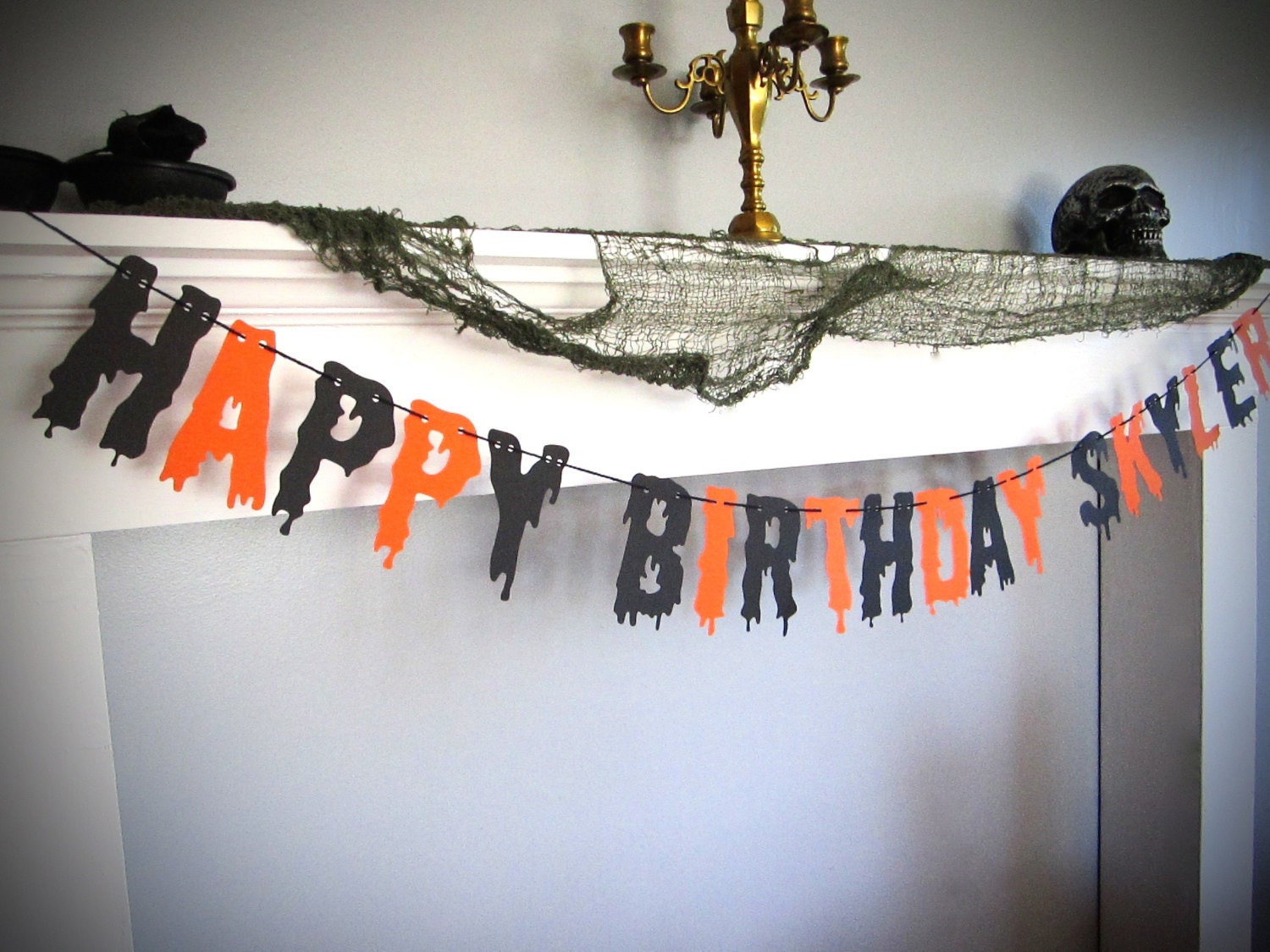 Mad Scientist Birthday Party, Happy Birthday Banner, Scary Dripping ...