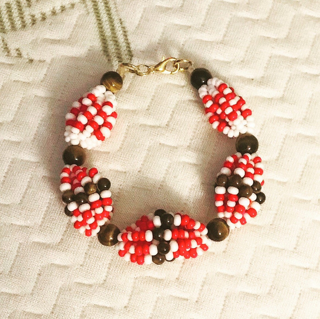 Chango Ide Con Cuentas De Piedras Preciosas De Ojo De Tigre - Etsy