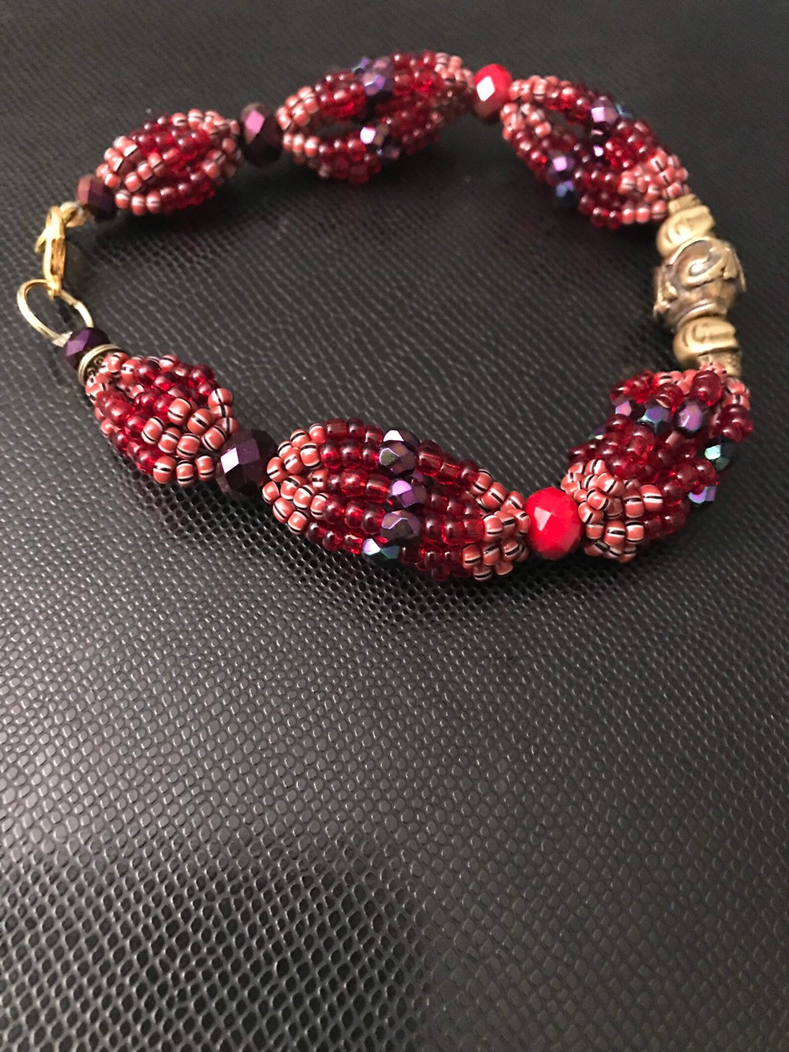 Oya Yansan Ilde With Brass Accent Beads Yanzan Ilde Oya Ilde - Etsy