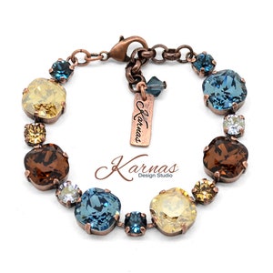 COUNTRY CHIC 12/6mm Charm Bracelet Made With KDS Premium Crystal ...