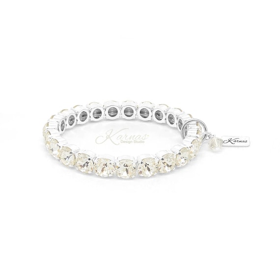 THE CLASSIC STRETCH 8mm Bracelet K.D.S. Premium Crystal | Etsy