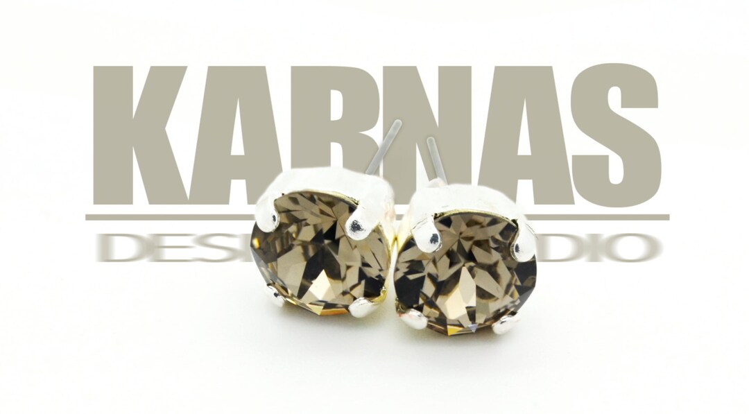 NORTHWOOD BROWN 8mm Stud or Drop Earrings Made With *premium KDS ...