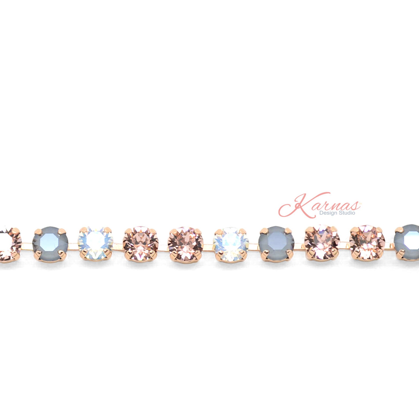 CALM AND COOL 8mm Bracelet made With K.D.S. Premium Crystal - Etsy