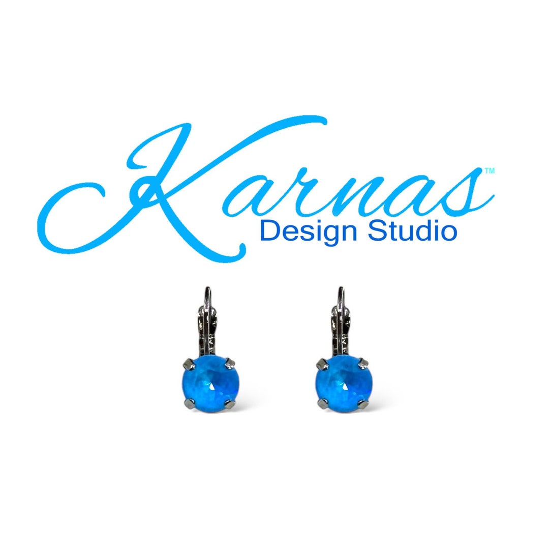Radiant Electric Cobalt Blue Drop or Stud Earrings *genuine Austrian ...