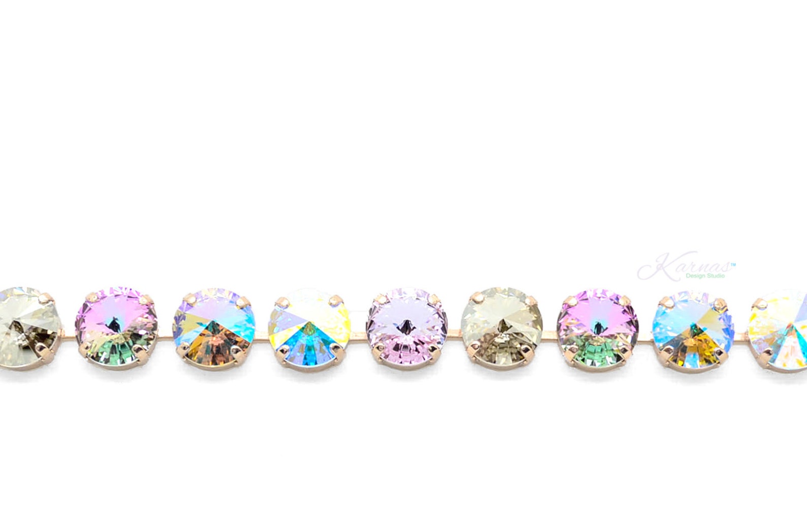 READY TO RUNWAY 12mm Charm Bracelet Made With K.D.S. Premium Crystal ...