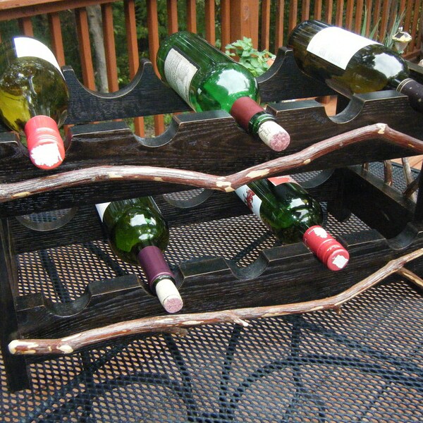 Log Wine Rack - Etsy