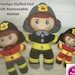 ITH Heroes: Fireman Plush Doll Stuffed Toy 5x7 6x10 8x12 - Machine ...