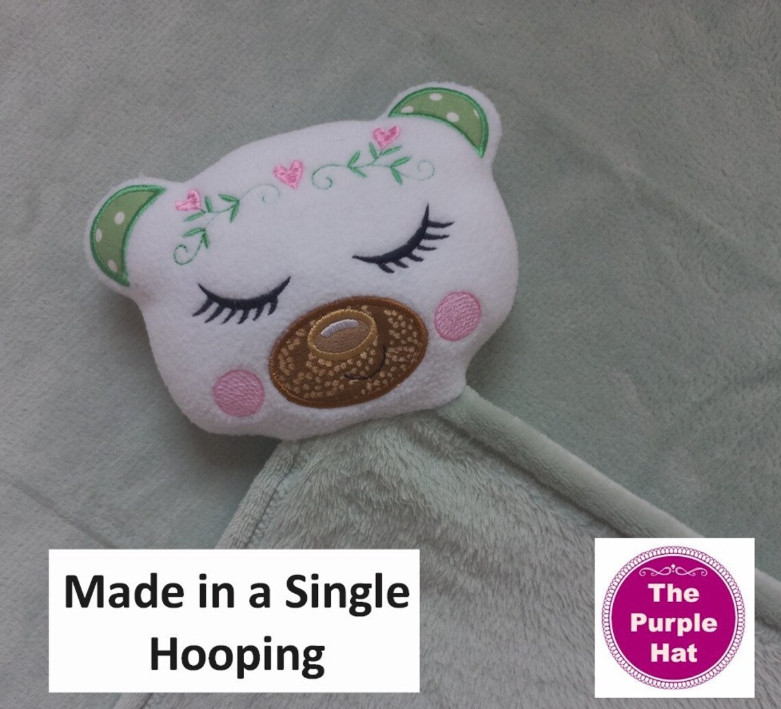 ITH in the Hoop Bear Lovie 5x7 6x10 Machine Embroidery Design - Digital ...