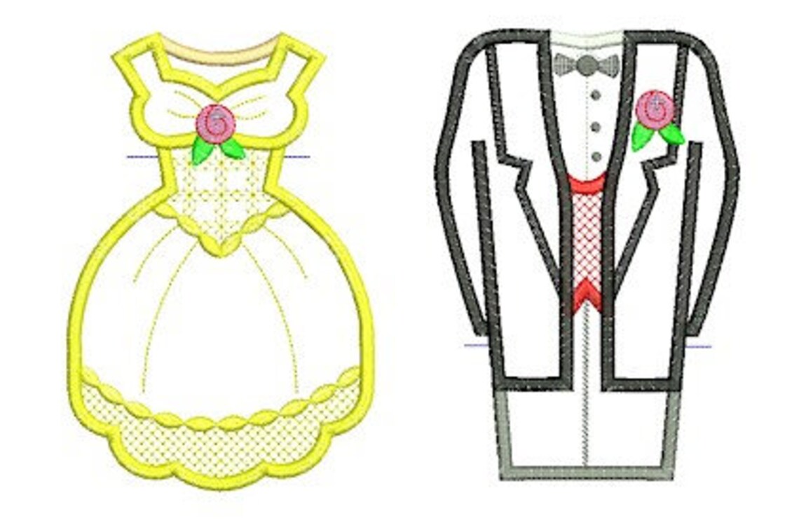 ITH Wedding Bride and Groom Bottle Aprons 5x7 Digital Download - Etsy