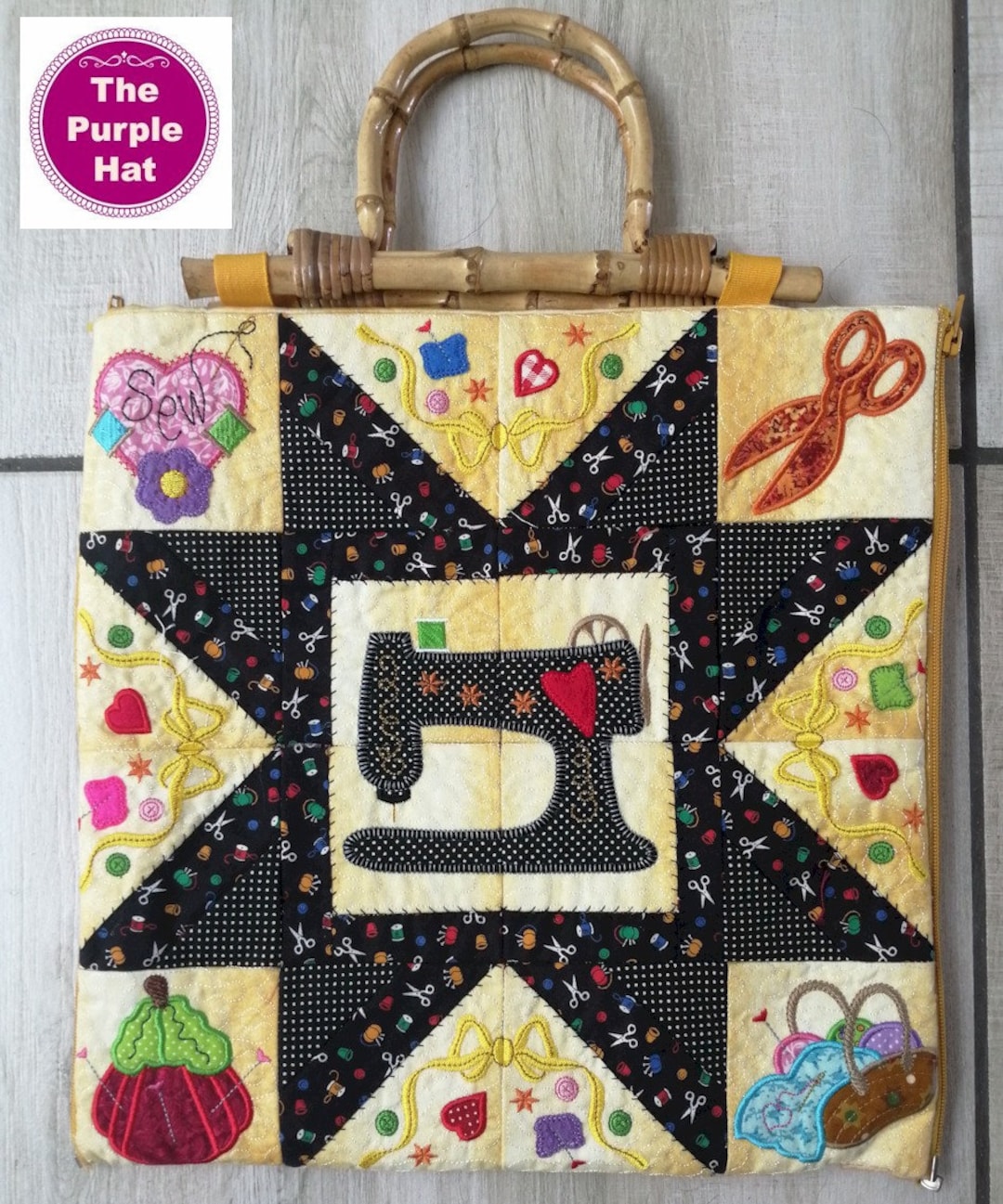 ITH Going Sewing Bag Machine Embroidery Designs 4x4 Hoop | Digital ...