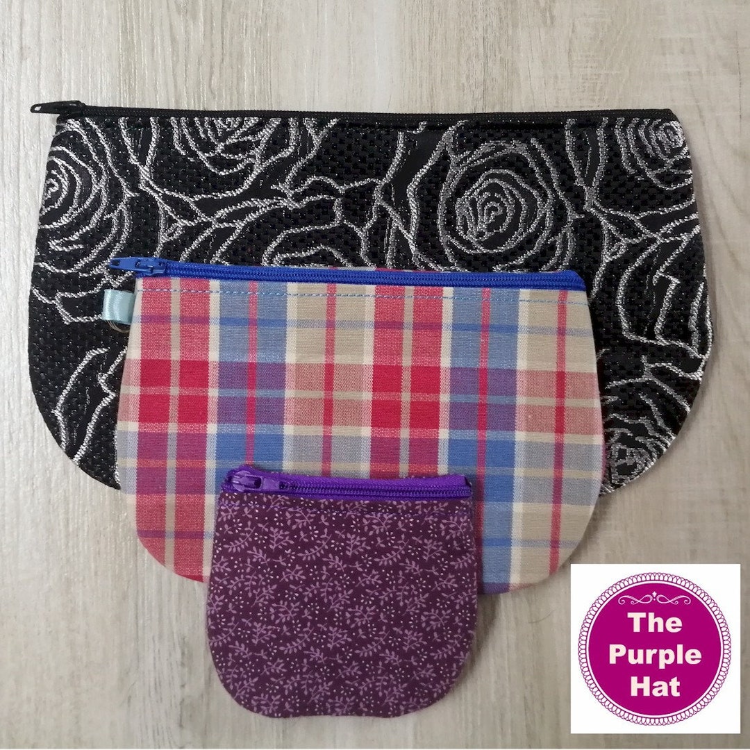 ITH Basic Top Zip Clutch Purse 4x4 5x7 6x10 Machine Embroidery ...