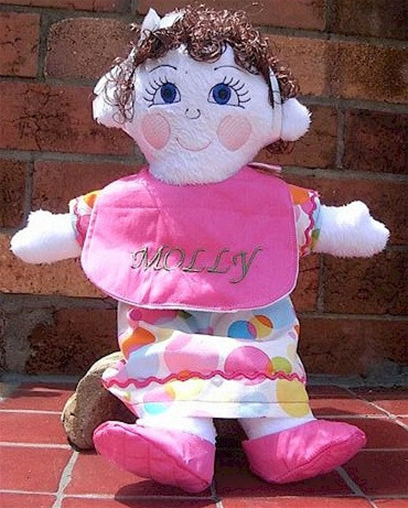 ITH Molly Dolly 5x7 Stuffed Toy ONLY machine embroidery in the | Etsy
