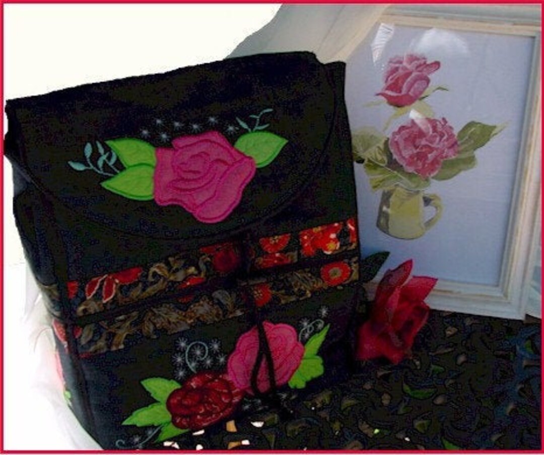 ITH Romance Bag 6x10 Machine Embroidery Designs | in the Hoop Purse ...