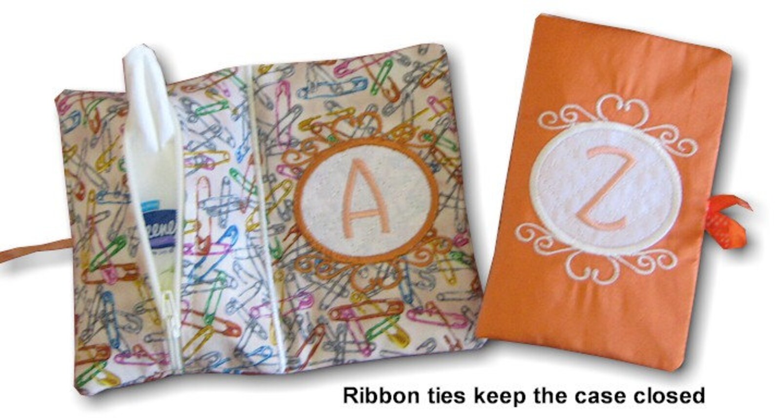 ITH Monogram Tissue Case 6x10 in the Hoop Machine Embroidery - Etsy