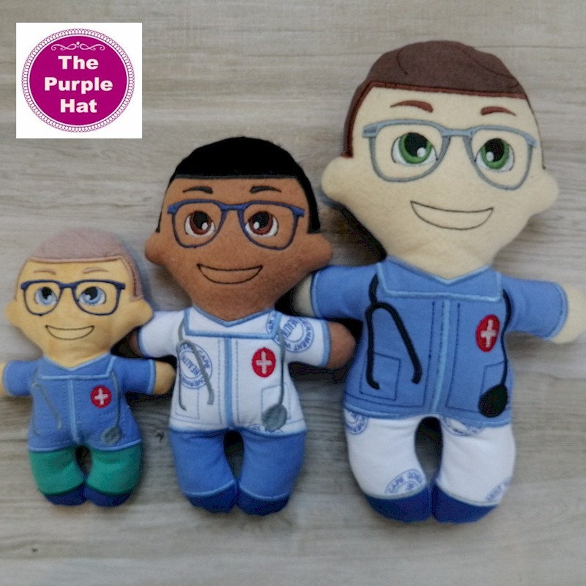 ITH Heroes: Male Essential Worker Plush Doll Toy 5x7 6x10 8x12 Machine ...