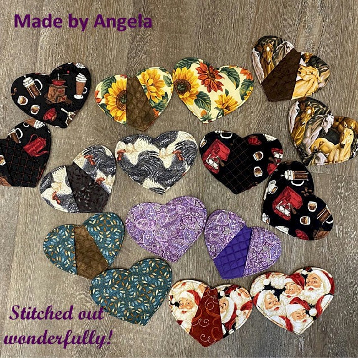 ITH Heart Shaped Fingertip Mitt 5x7 & 6x10 Machine Embroidery | Etsy