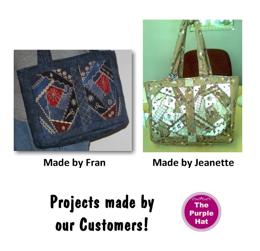 ITH Crazy Patch Purse Machine Embroidery 5x7 and 6x10 - Etsy
