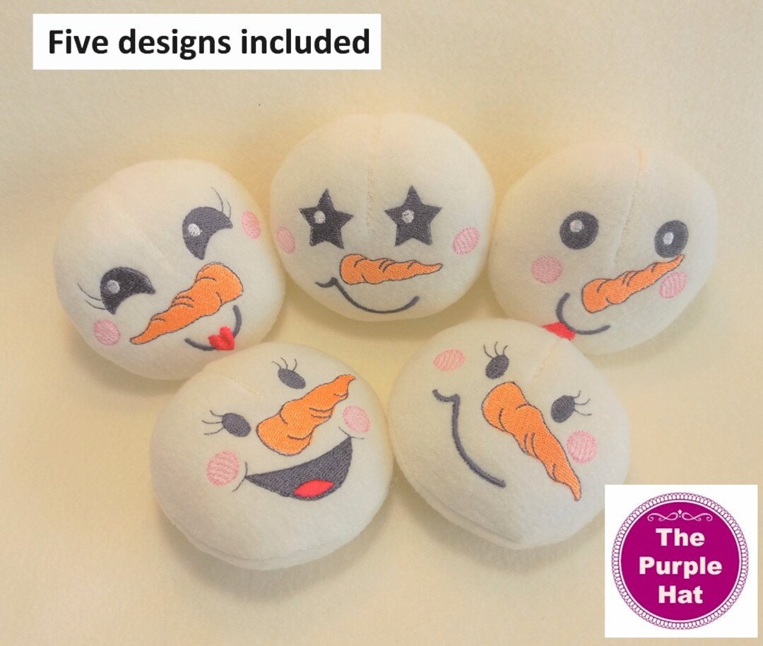 ITH Snowball Set 03 4x4 Machine Embroidery in the Hoop Project ...