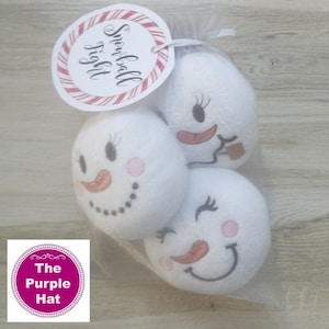 ITH Snowball Set 01 4x4 Machine Embroidery in the Hoop Project ...