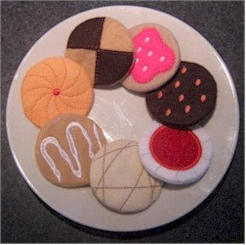 ITH Funky Foods Cookies 4x4 Machine Embroidery in the Hoop - Etsy