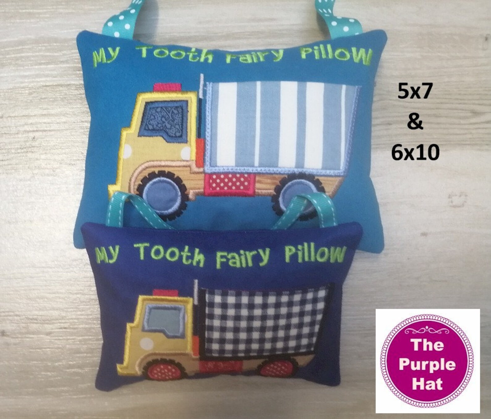 ITH in the Hoop Tooth Fairy Pillow 02 5x7 & 6x10 Machine Embroidery ...
