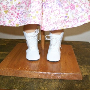 Addy Pink Dress and High Top Tie Boots for the American Girl ...