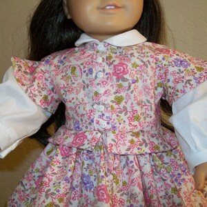 Addy Pink Dress and High Top Tie Boots for the American Girl ...