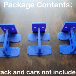 3 Pack 2-lane Wall Mounts for Hot Wheels Tracks - Toy Car Track ...