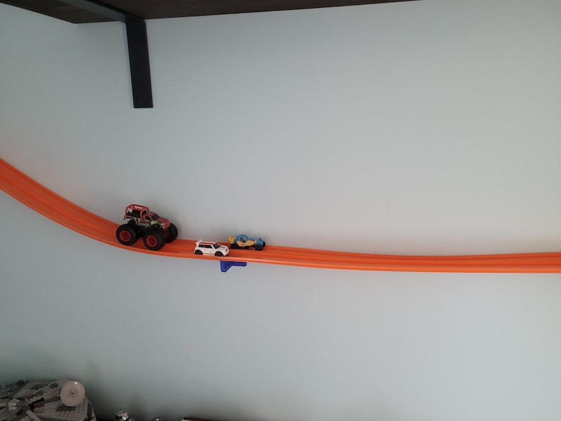 3 Pack 2-lane Wall Mounts for Hot Wheels Tracks - Toy Car Track ...