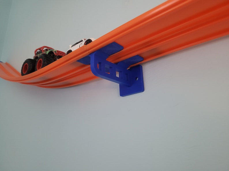 3 Pack 2-lane Wall Mounts for Hot Wheels Tracks - Toy Car Track ...