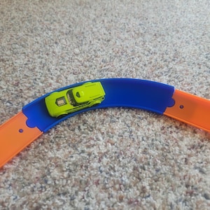 2 Pack Banked Track Turn for Hot Wheels Tracks 90 Degree Curve Toy Car ...