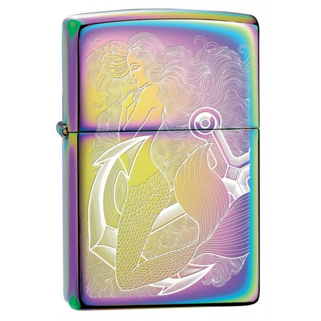 Engraved Zippo Lighter, "mermaid", Spectrum Design, Personalized ...