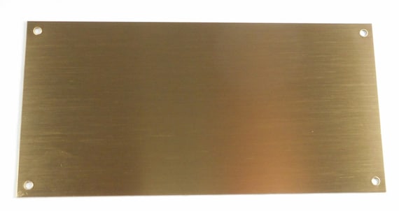 Nameplate Brass Extra Large size 3 x 6 inches Free | Etsy